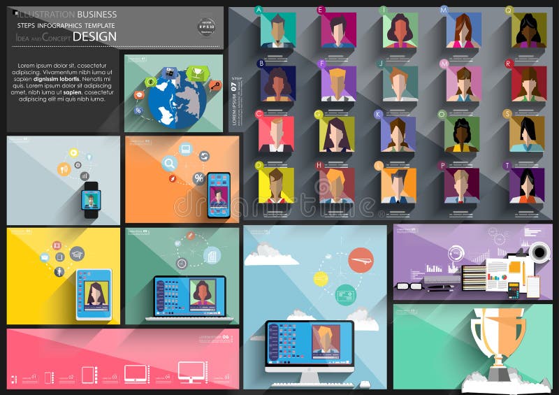 Success - Infographics Template Idea and Concept Design -Contact ...