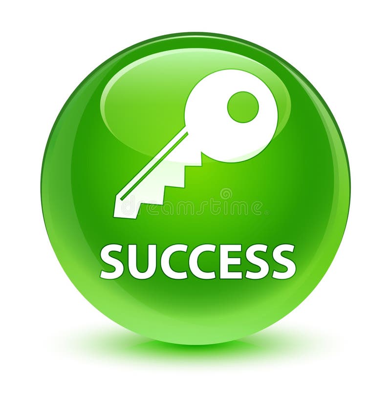 Success (key Icon) Glassy Green Round Button Stock Illustration ... Success (key Icon) Glassy Green Round Button Stock Illustration ...