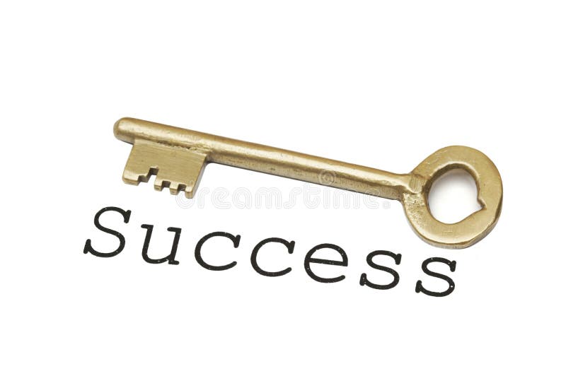 Key to success stock photo. Image of green, word, white - 12438538