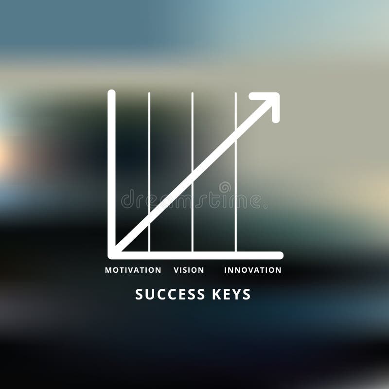 Success Keys. Vector Illustration Decorative Design Stock Vector ...