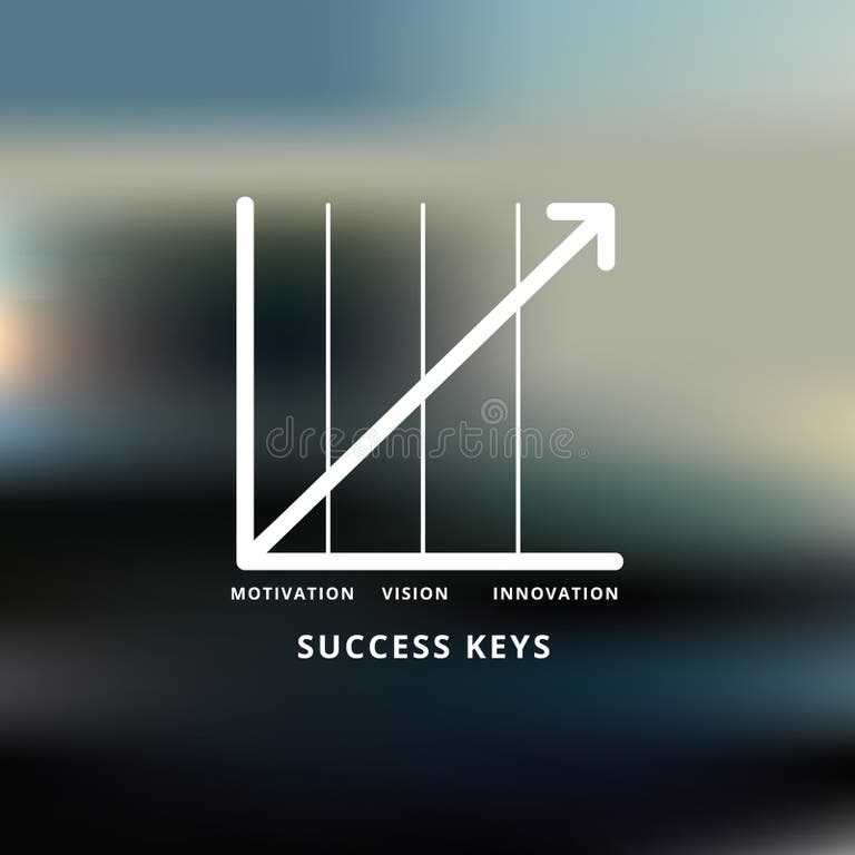 Success Keys. Vector Illustration Decorative Design Stock Vector ...