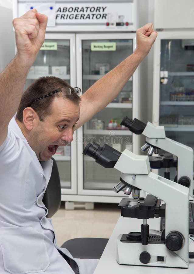 Success in laboratory stock photo. Image of emotion, discover - 54690666