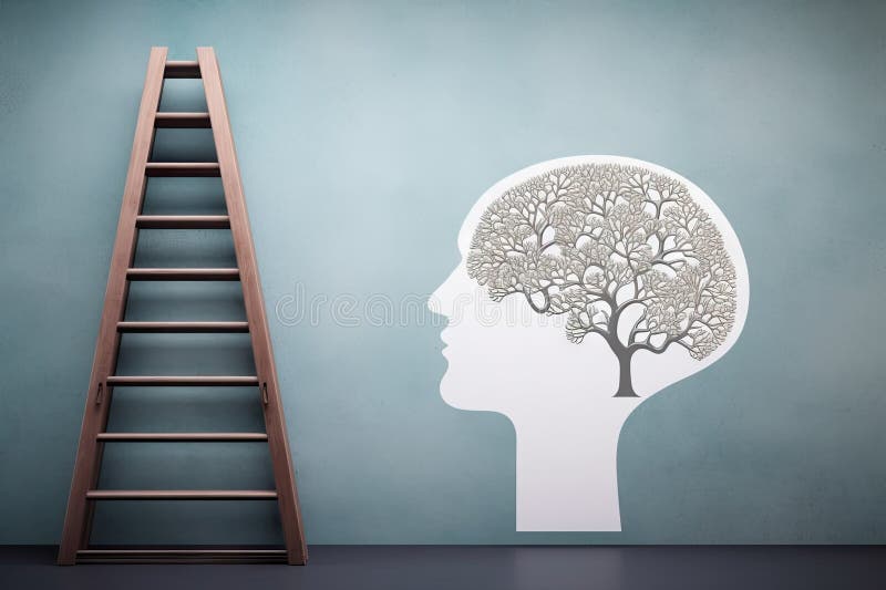 Success Ladder Concept Motivation Improve Ideas Brainstorming Solution ...