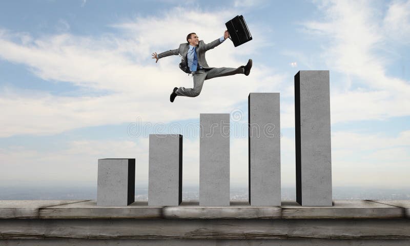 On success ladder stock image. Image of growth, male - 56754041