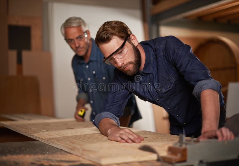 Success is a Learnable Skill. a Father and Son Working Together in a ...