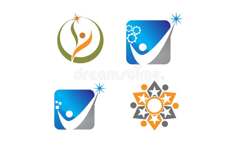 Success Life Coaching Set stock vector. Illustration of icon - 115265322