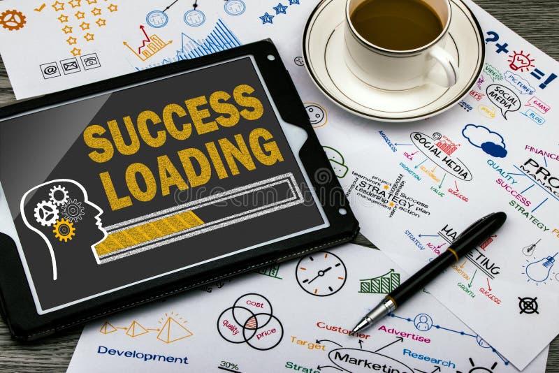 Success loading concept stock photo. Image of touch, winner - 71647382