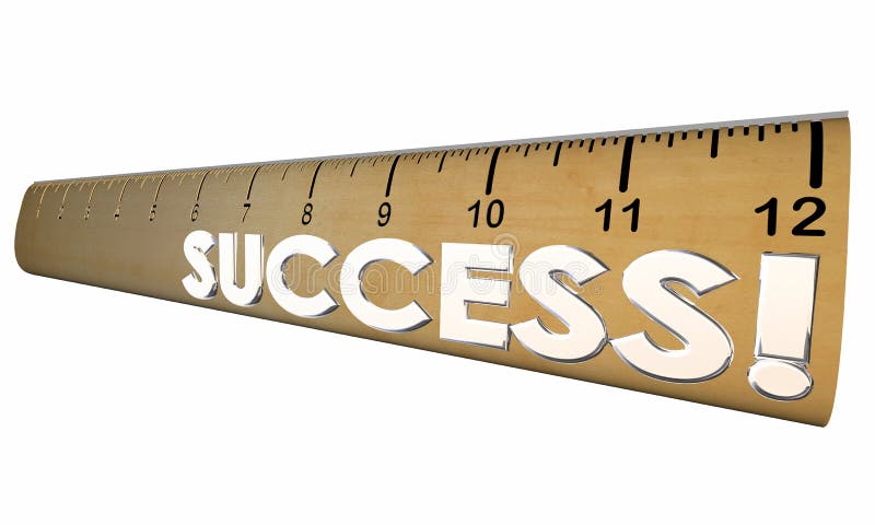 Success Mesasure Good Performance Ruler Stock Illustration ...