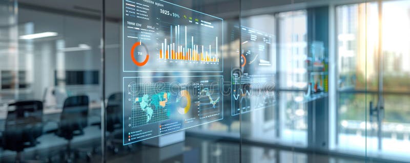 Success Metrics Displayed on a Clear Poster, Dynamic Office Stock ...