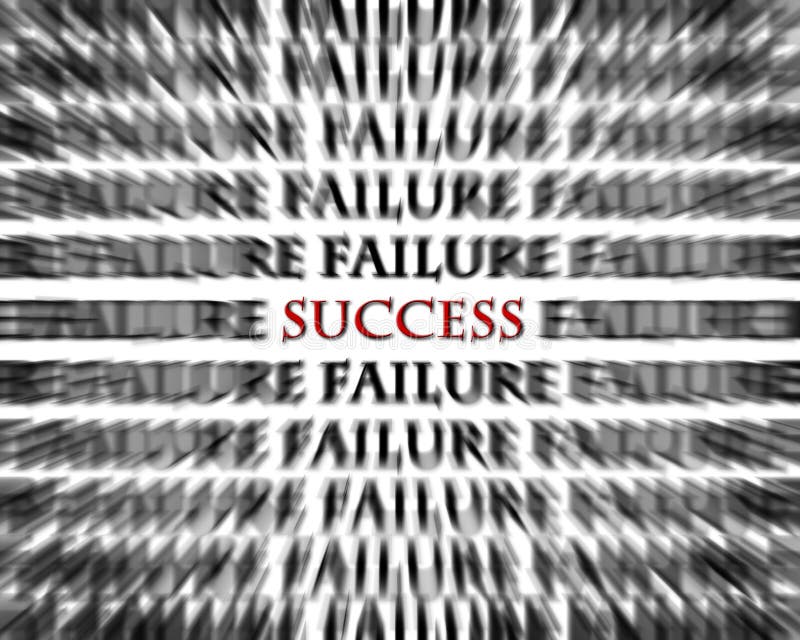 Success in the Midst of Failure Opposite Words Stock Photo - Image of ...