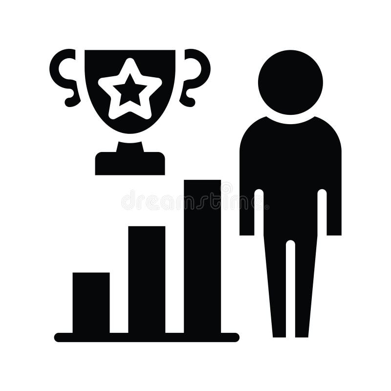Successful Business Vector Solid Icon Style Illustration. EPS 10 File ...