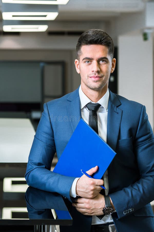Success-oriented Sales Representative at Work Stock Image - Image of ...