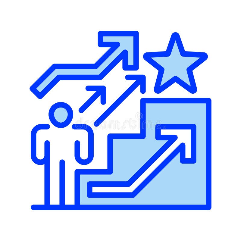 Success Path Line Icon. Universal Creative Premium Symbol. Vector Sign ...