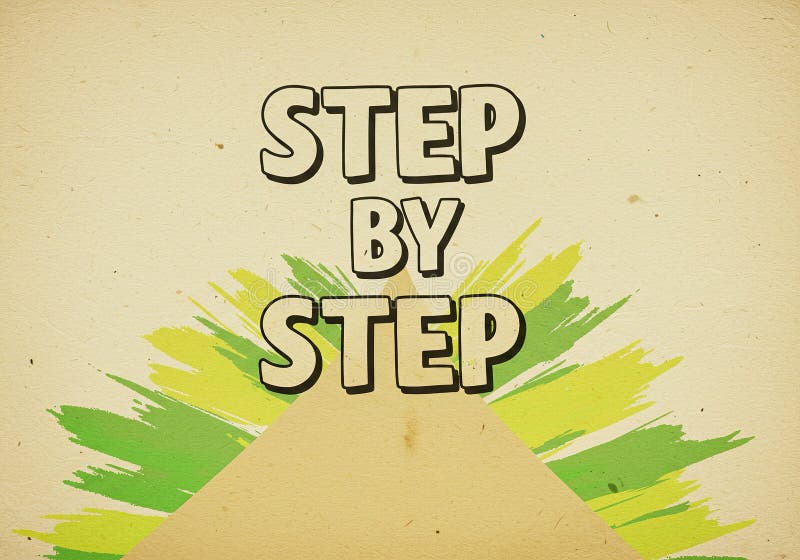 Step by Step Summit Goal Uphill Path Perseverance Stock Illustration ...