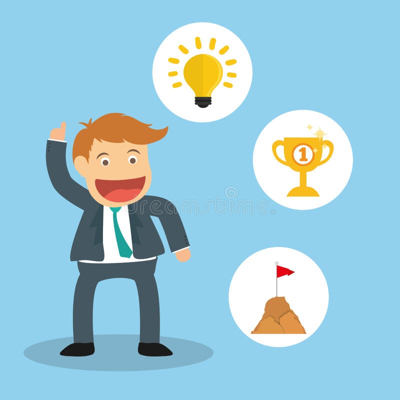 Success People Cartoon Design Stock Vector - Illustration of champion ...