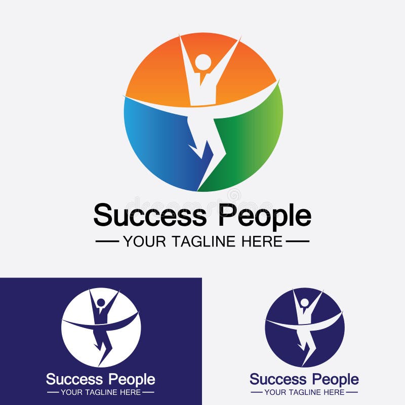 Success People Logo Vector Design Template Stock Vector - Illustration ...