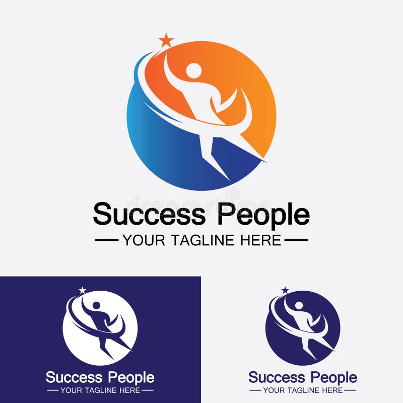 Success People Logo Vector Design Template Stock Vector - Illustration ...