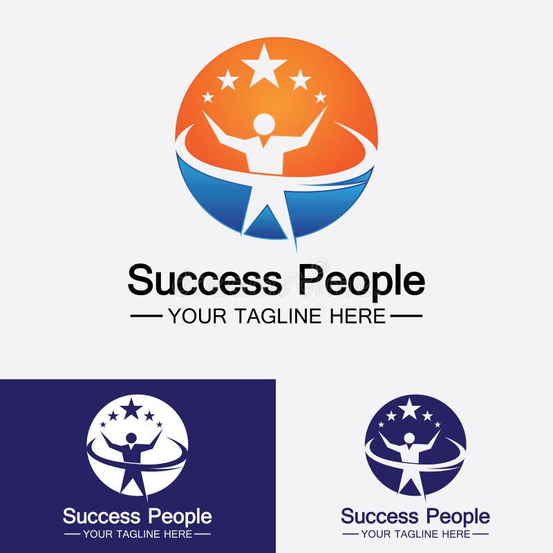 Success People Logo Vector Design Template Stock Vector - Illustration ...