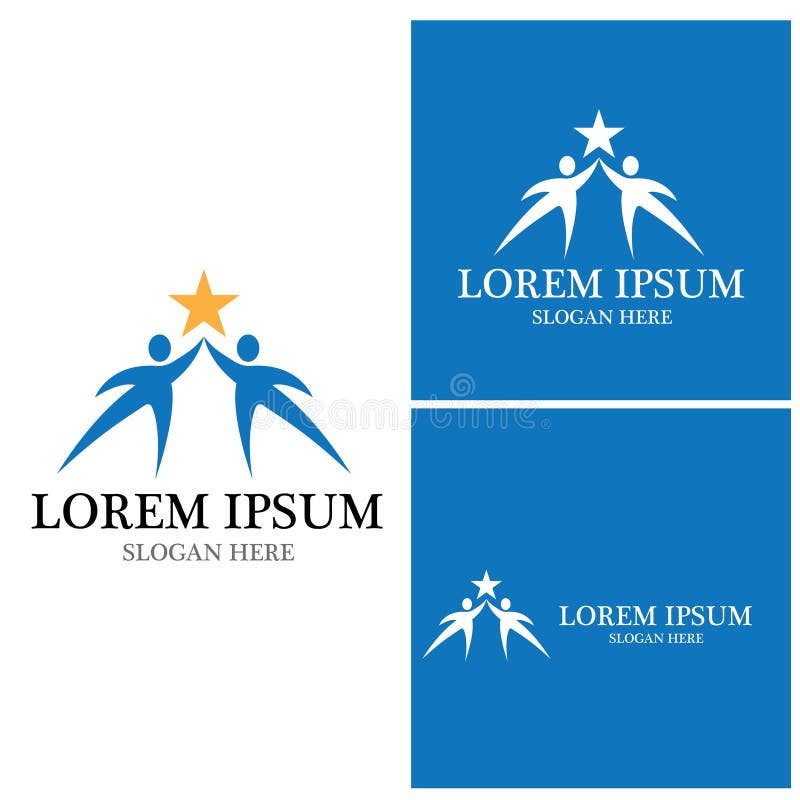 Success People Logo Vector Template Stock Illustration - Illustration ...