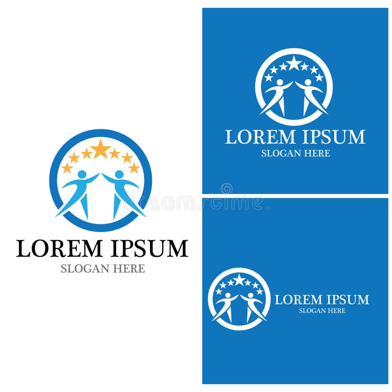 Success People Logo Vector Template Stock Illustration - Illustration ...