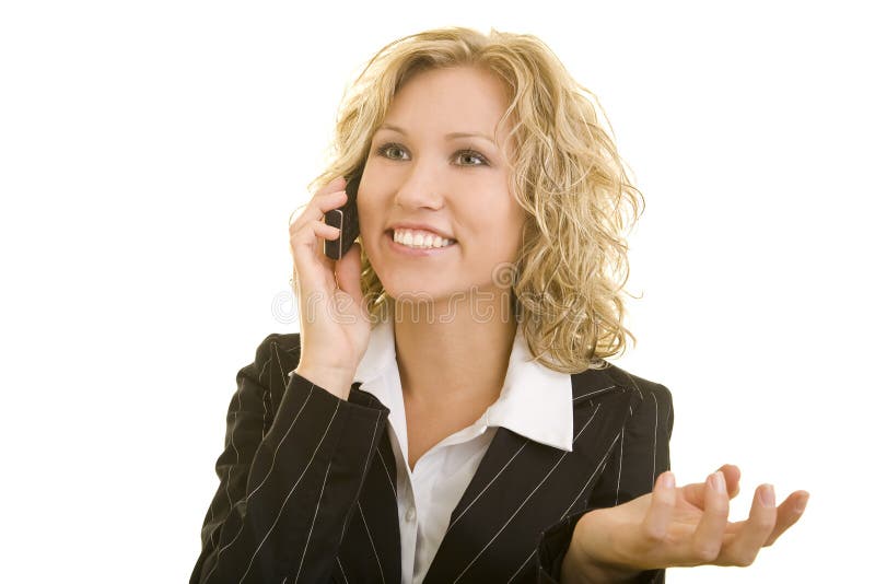 Success on the phone stock photo. Image of hair, horizontal - 7217042