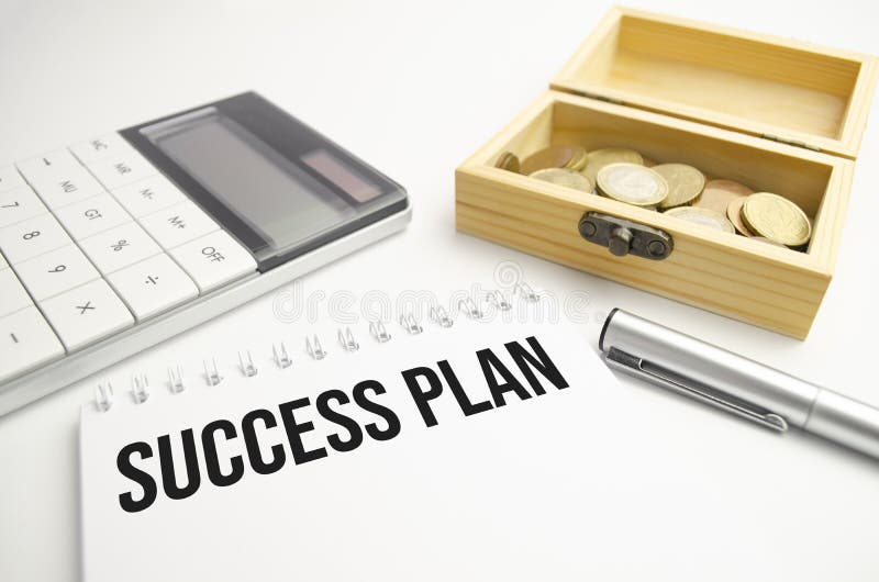 SUCCESS PLAN Word Made with Building Blocks Stock Image - Image of ...