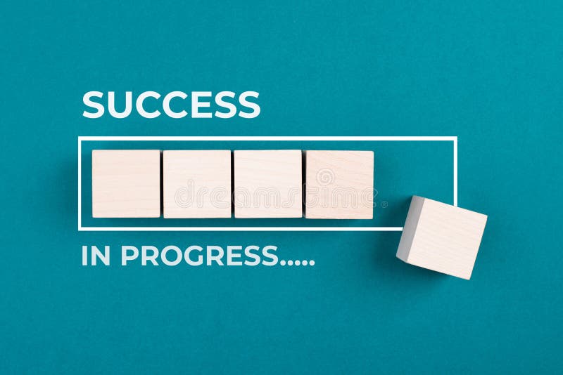 Success in Progress, New Goal Loading, Business and Education Concept ...