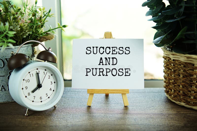Success and Purpose Text Message, Inspiration Motivation Concept Stock ...