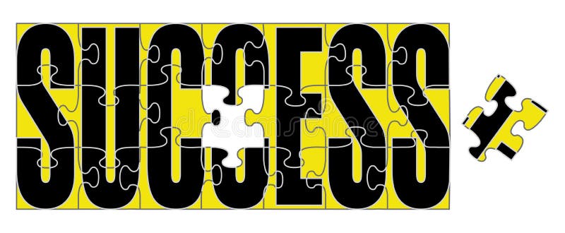 Success Puzzle stock vector. Illustration of game, cardboard - 24102258