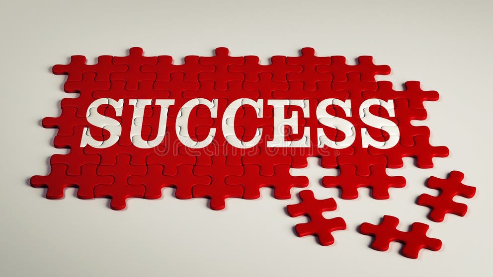 Success Puzzle stock illustration. Illustration of solution - 45219925