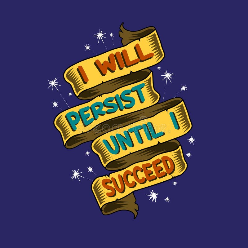 Success Quote and Saying Good for Print Design Stock Illustration ...