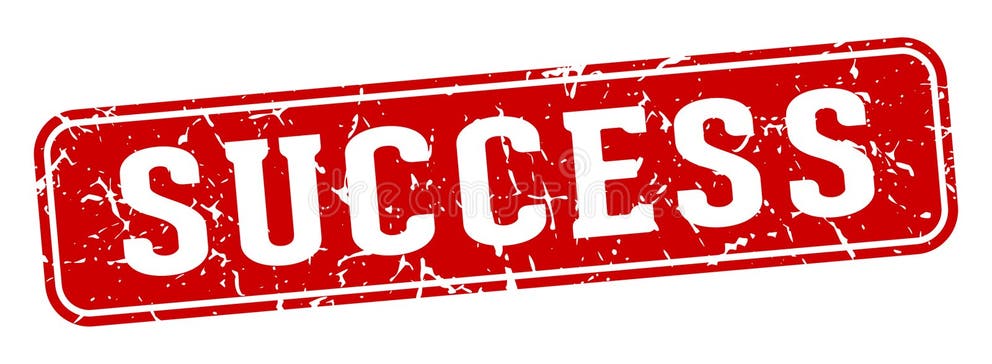 Success Rectangular Sign. Success Stamp Stock Vector - Illustration of ...