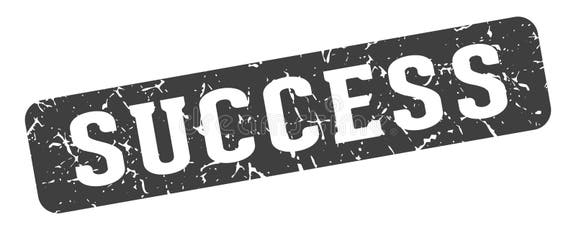 Success Rectangular Sign. Success Stamp Stock Vector - Illustration of ...