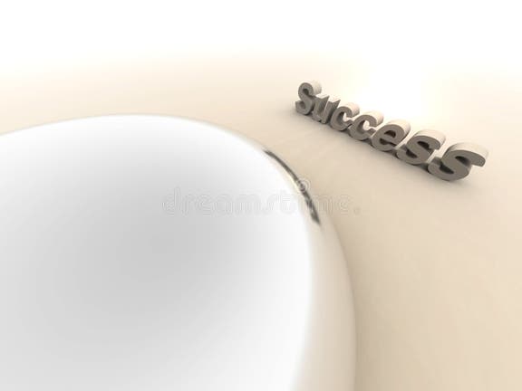 Success - Reflection stock illustration. Illustration of graphic - 518813