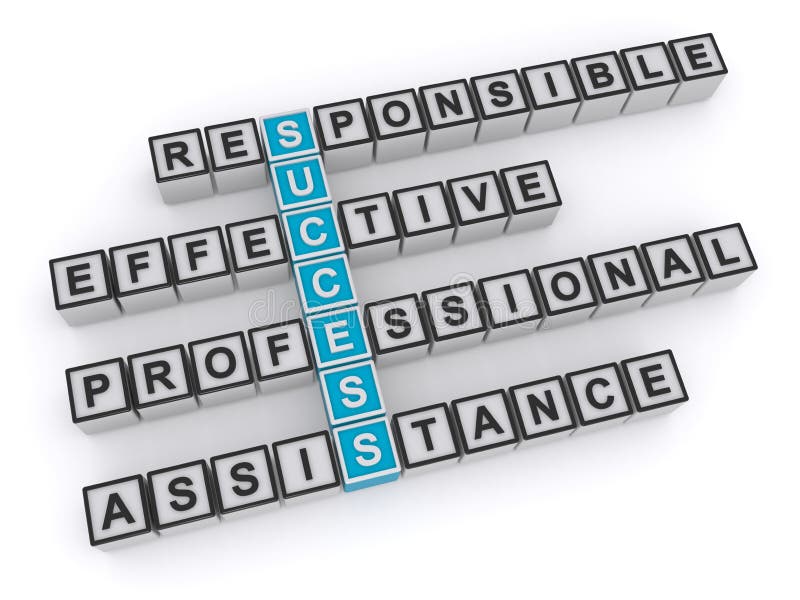 Success Responsible Effective Professional Assistance on White Stock ...