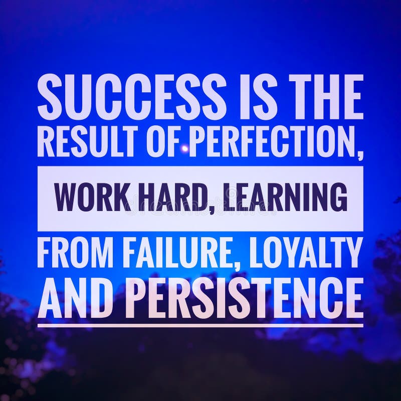 A Motivational Quote Image about Successful in Life. Stock Illustration ...