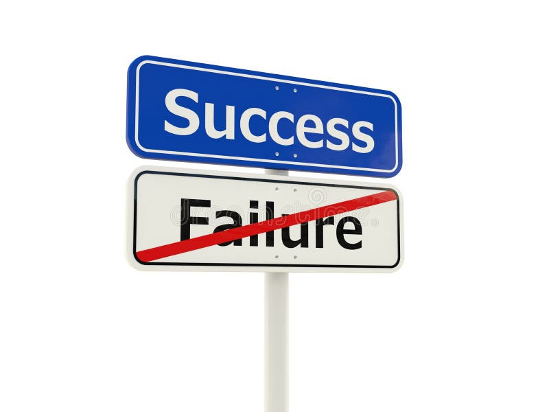 Success road sign stock illustration. Illustration of road - 27112771