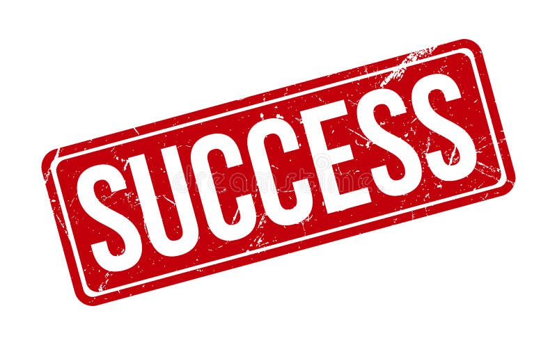 Success Rubber Stamp. Red Success Rubber Grunge Stamp Seal Vector ...