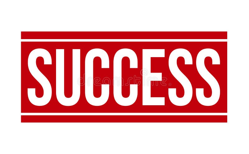 Success Rubber Stamp. Red Success Rubber Grunge Stamp Seal Vector ...