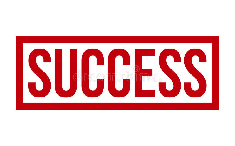 Success Rubber Stamp. Red Success Rubber Grunge Stamp Seal Vector ...
