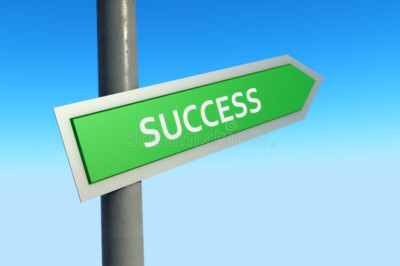 GO To SUCCESS Sign on Clouds in Sky Stock Image - Image of future ...