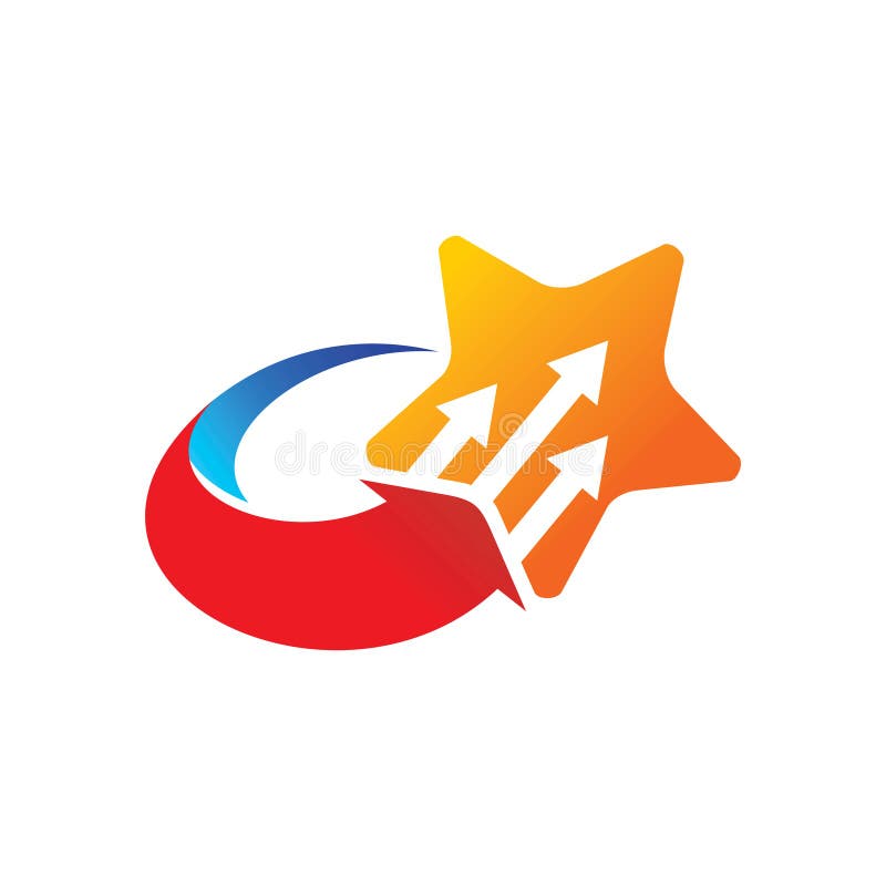 Success Star Logo Design Template Isolated Stock Vector - Illustration ...