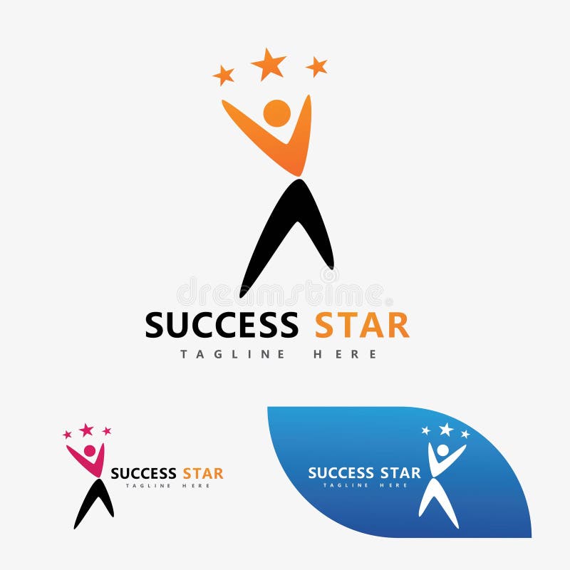 People Star Success Logo and Symbol Vector Stock Vector - Illustration ...