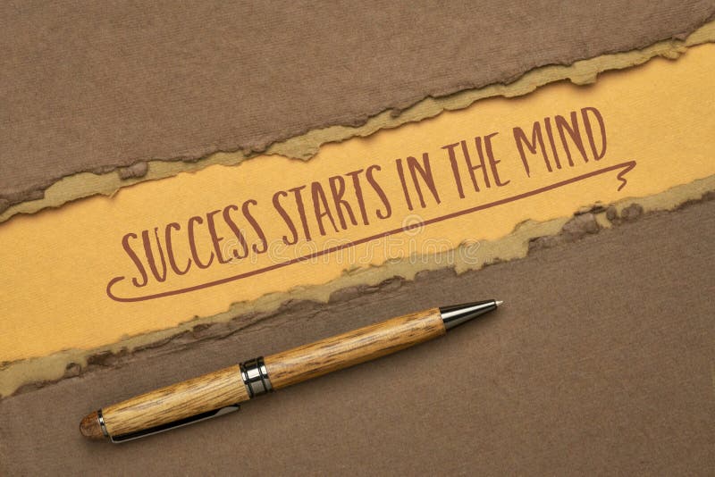 Success Starts in the Mind - Inspirational Banner and Personal ...