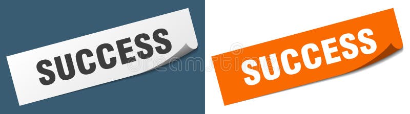 Success Sticker. Success Sign Set Stock Vector - Illustration of page ...