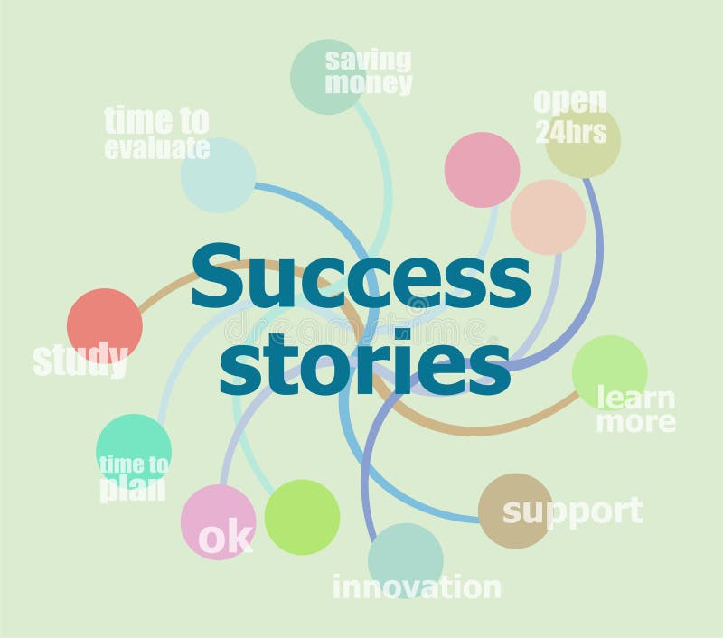 Success Stories. Business Data Visualization Stock Illustration ...