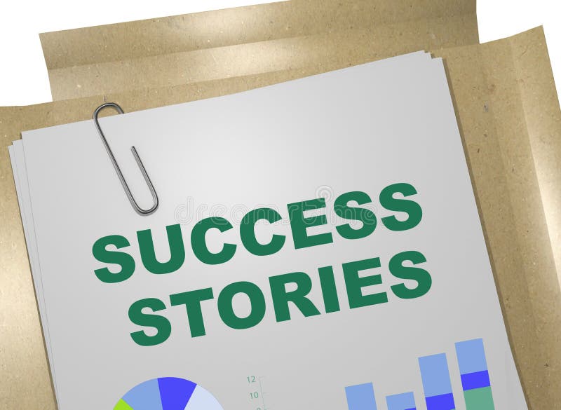 SUCCESS STORIES concept stock illustration. Illustration of creativity ...