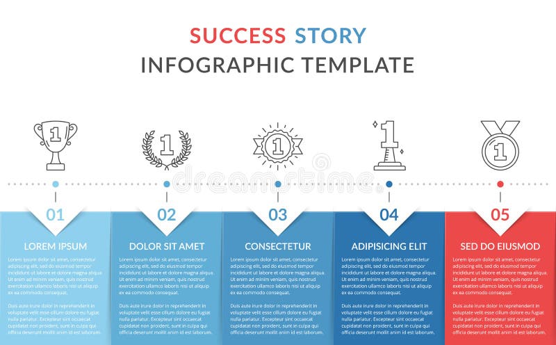 Success Story stock vector. Illustration of agenda, date - 139687617