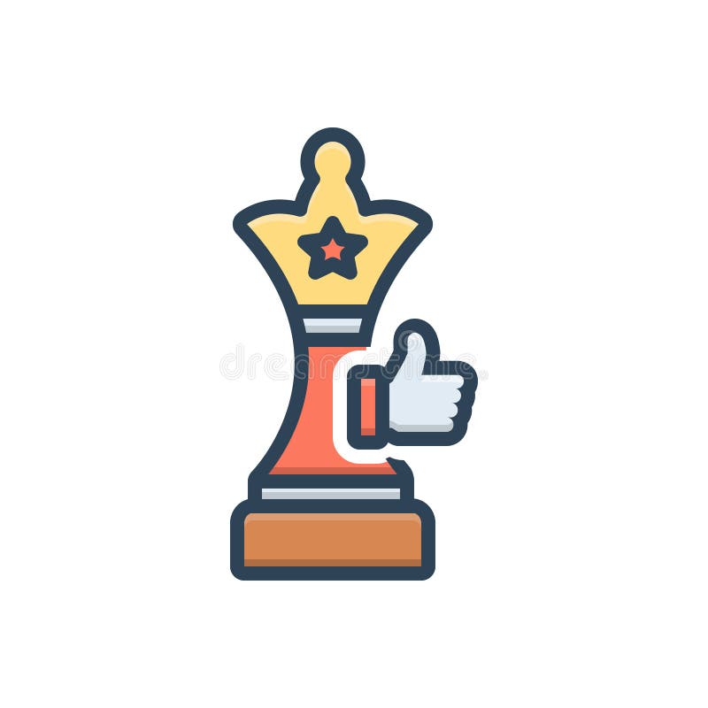 Color Illustration Icon for Success Strategy, Final and Game Stock ...