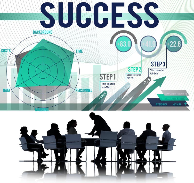 Success Successful Goal Achievement Complete Concept Stock Image ...